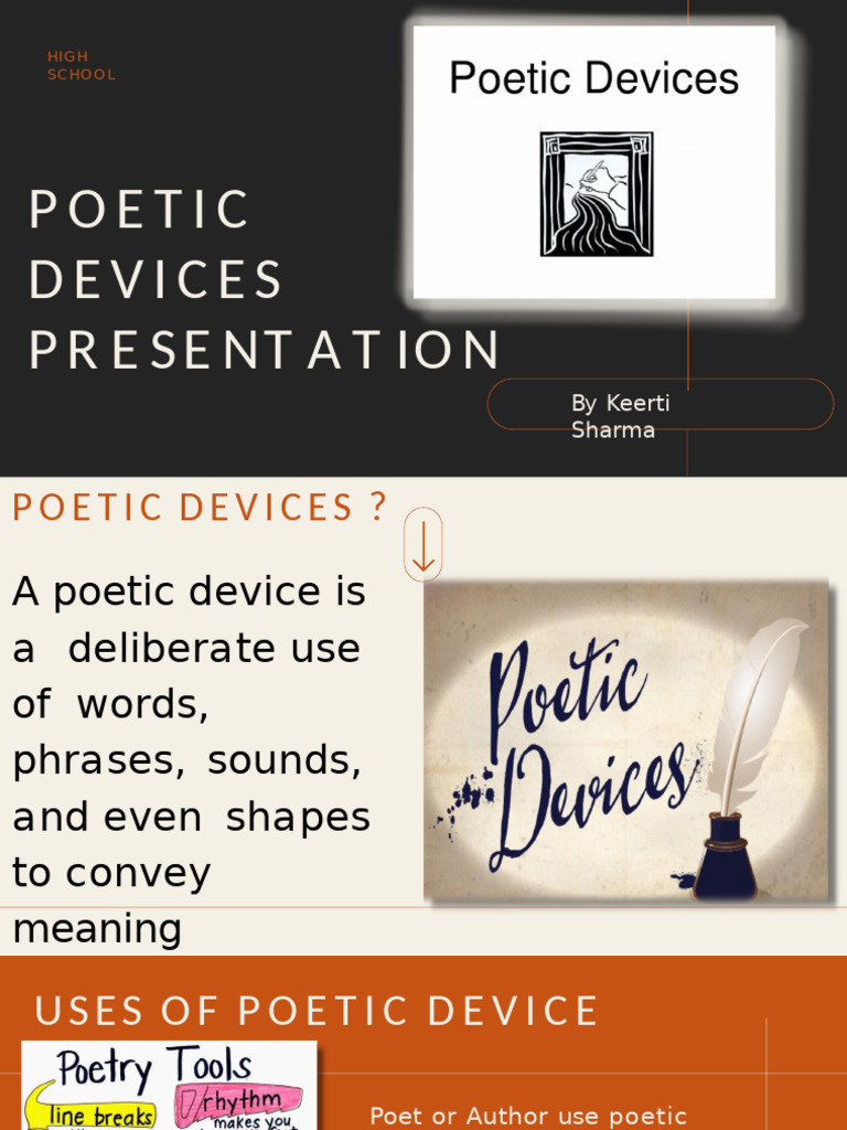 Poetic Devices Presentation | PDF | Poetry | Poetic Devices