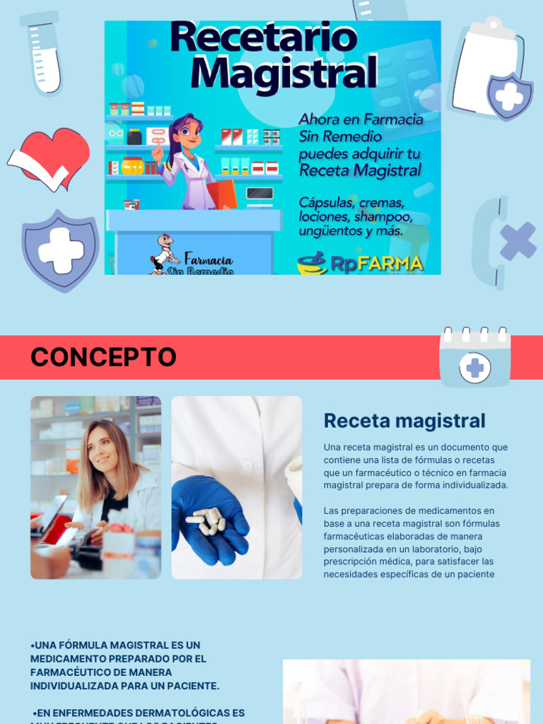 Presentación de Receta Magistral PDF | PDF | Farmacéutico ...
