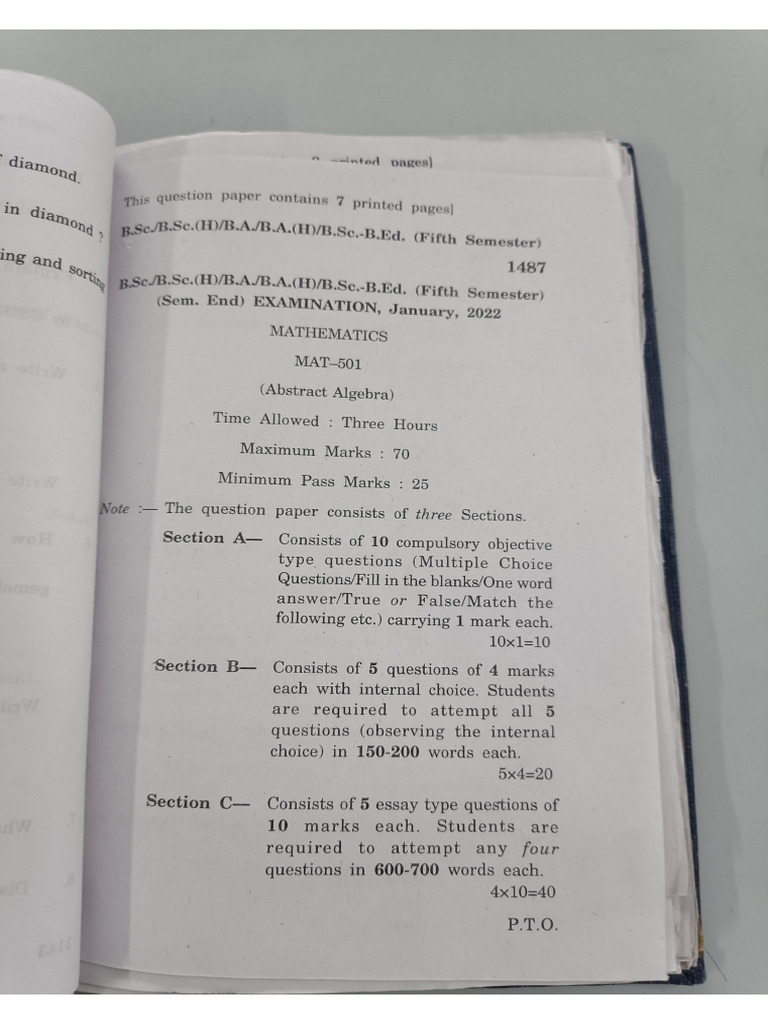 Maths Pyq Sem5 Pdf