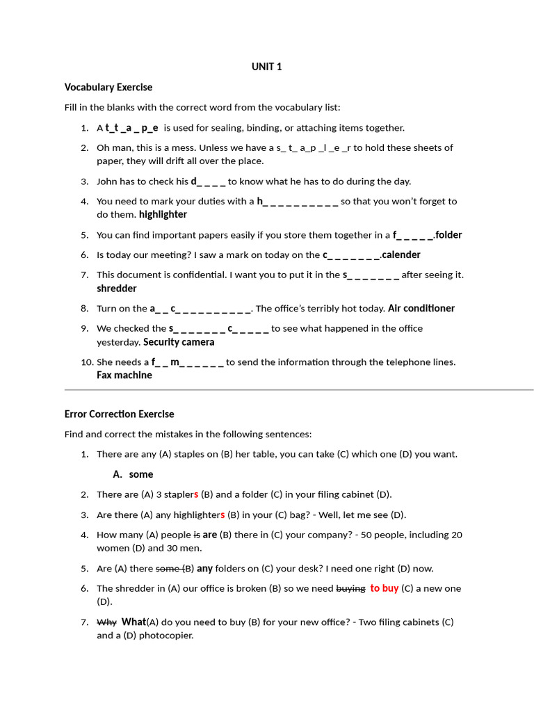 (LUYỆN TẬP) U1-3 TX1 | PDF