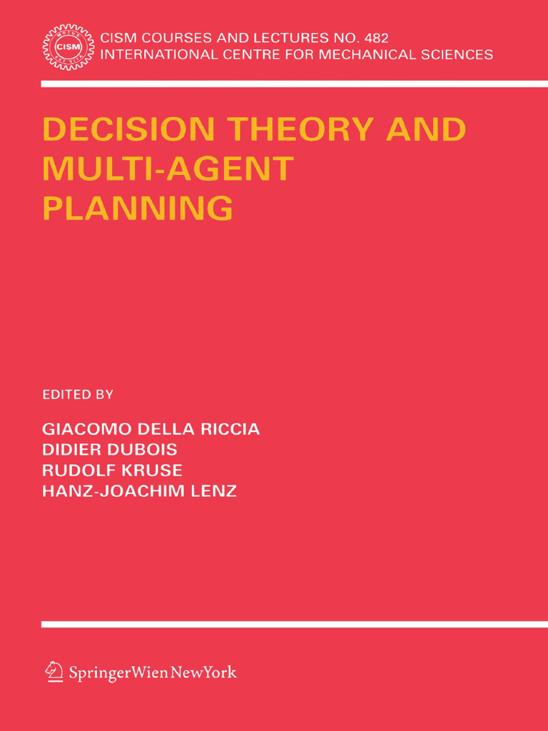 Decision Theory and Multi-Agent Planning | PDF | Argument | Logic