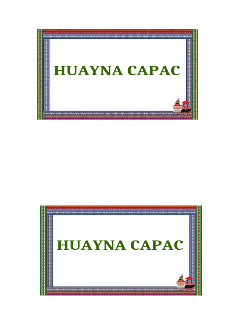 Huayna Capac | PDF