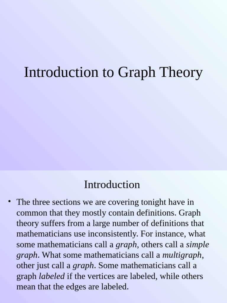 Graph Theory and Trees | PDF | Vertex (Graph Theory) | Graph Theory