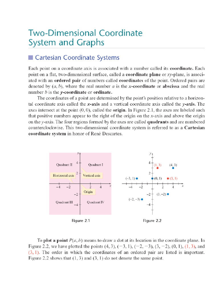 2&3-D Coordinate System | PDF