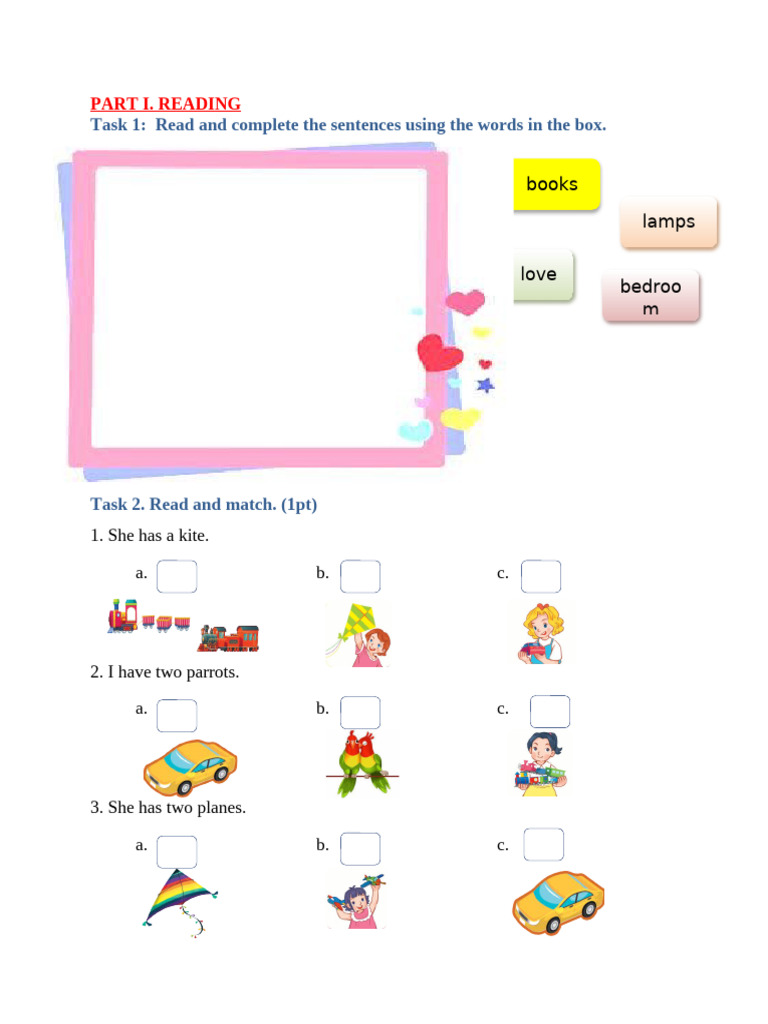 ĐỀ KTHK2 READING & WRI | PDF