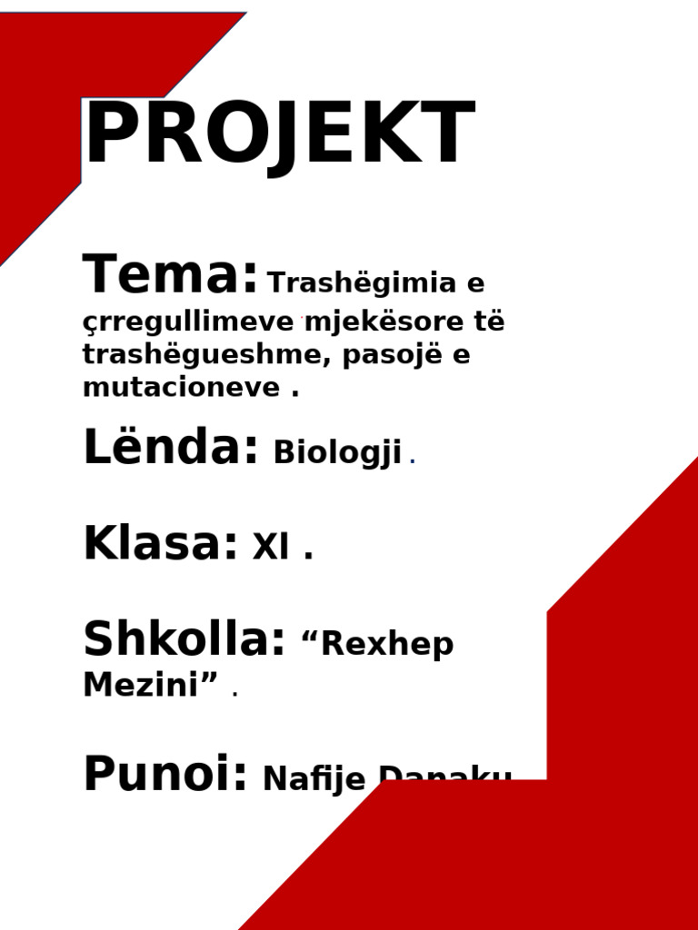 Projekt Biologji | PDF