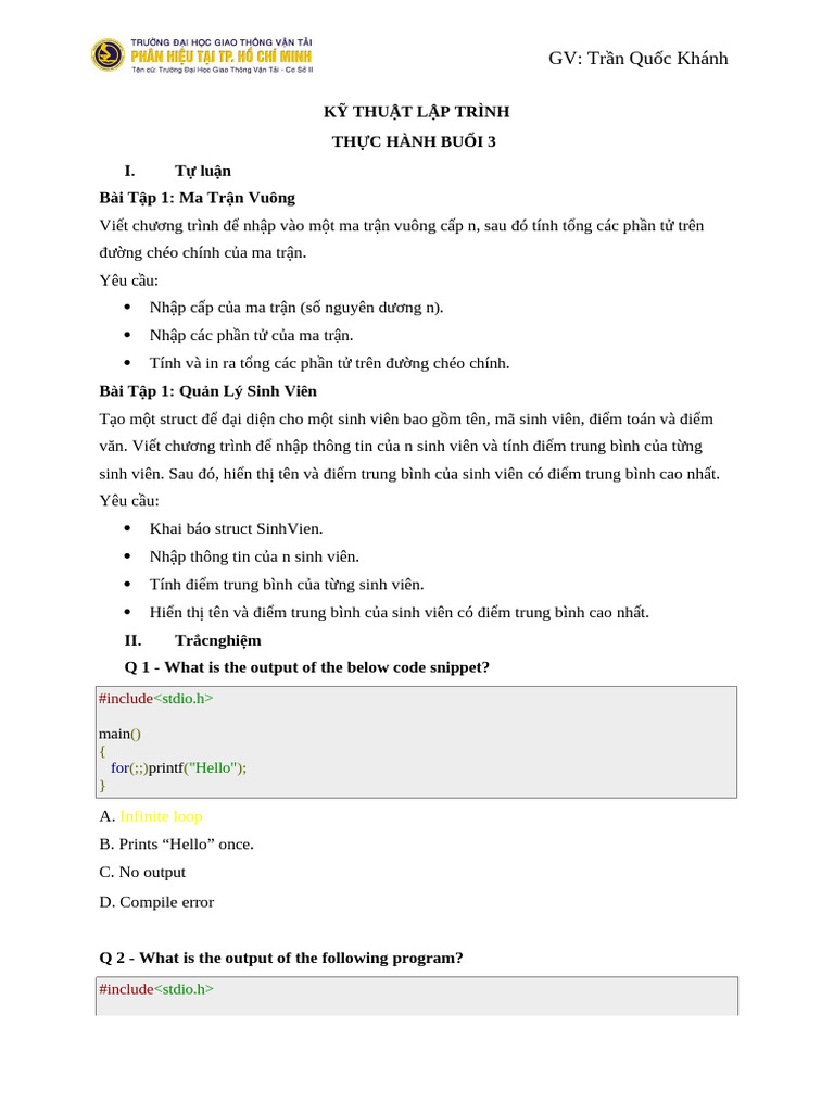 Bài TH C Hành 3 | PDF