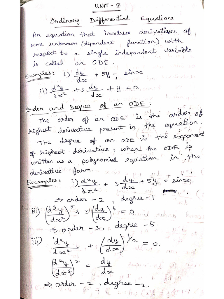 Maths - Unit - 3 | PDF