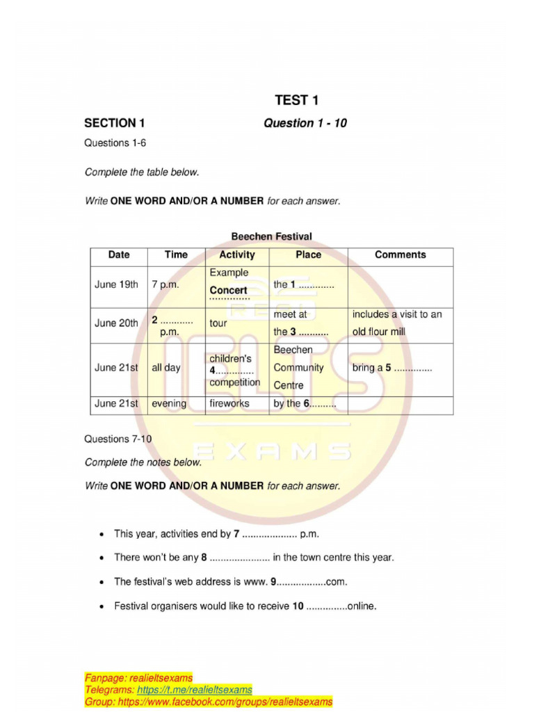 Mini Test TH | PDF