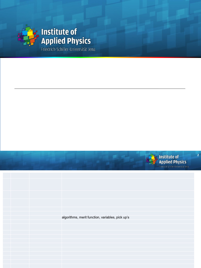 Optical Design With Zemax For PHD Basics | PDF | Optics | Aperture