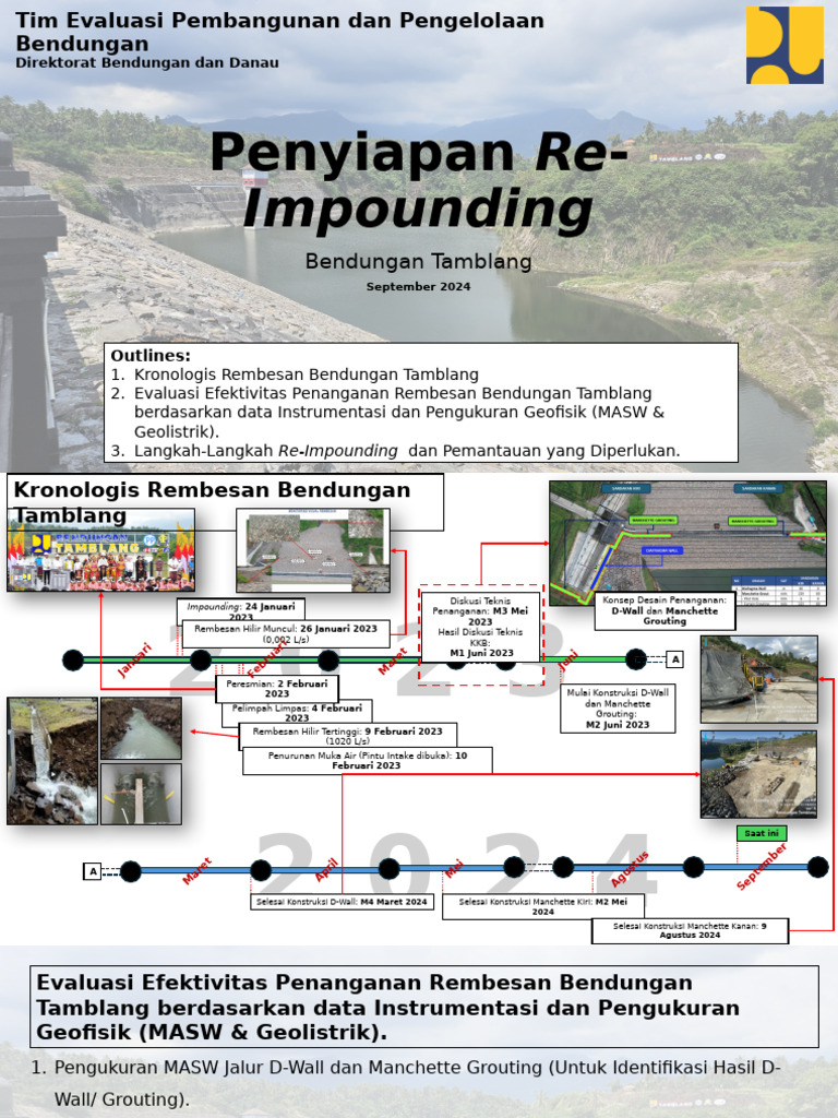 Contoh PPT Bendungan Tamblang (Shared) | PDF