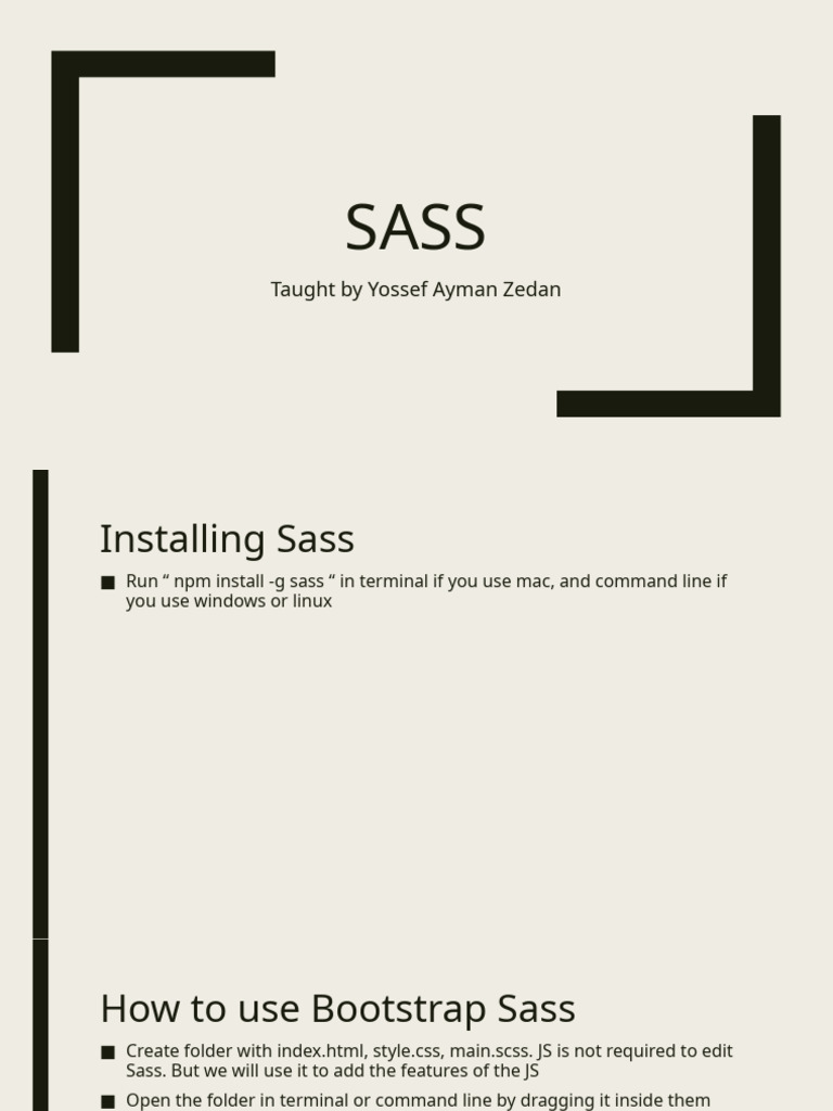 Sass | PDF
