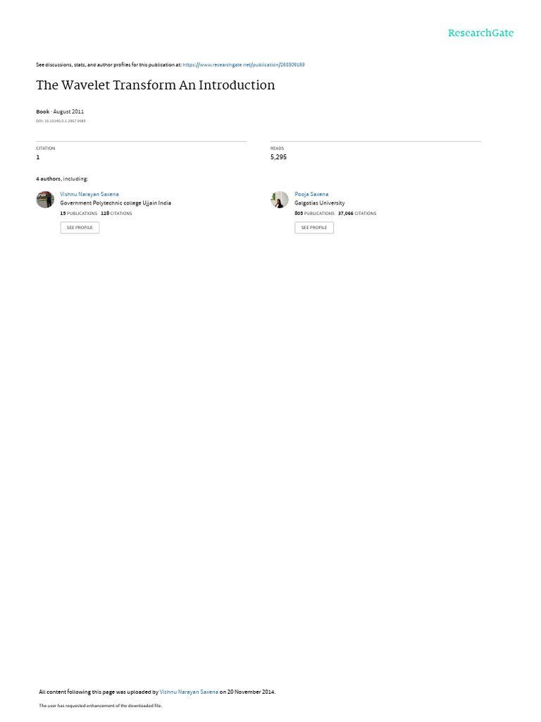 Wavelet Book Completegoggle | PDF | Wavelet | Sine Wave