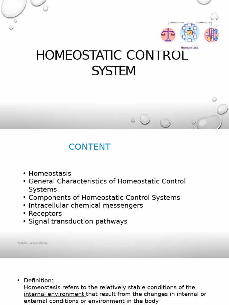 Homeostatic Control System | PDF | Cell Signaling | Signal Transduction