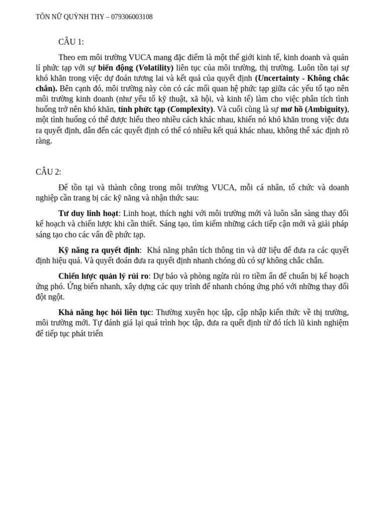 Tôn N Qu NH Thy - 079306003108 | PDF