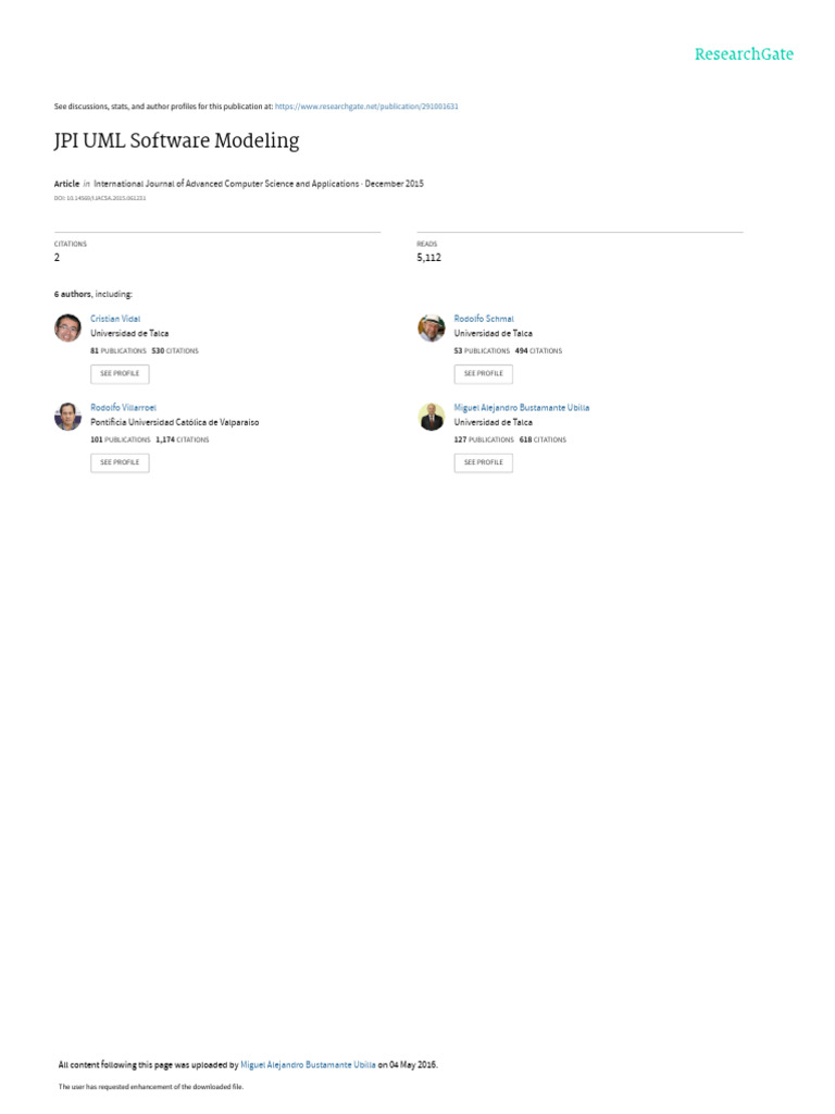 JPI UML Software Modeling | PDF | Class (Computer Programming ...