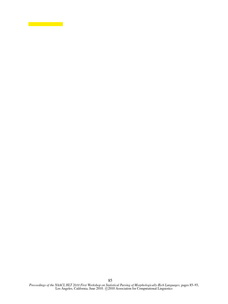 Lemmatization and Lexicalized Statistical Parsing of Morphologically Rich Languages The Case of ...