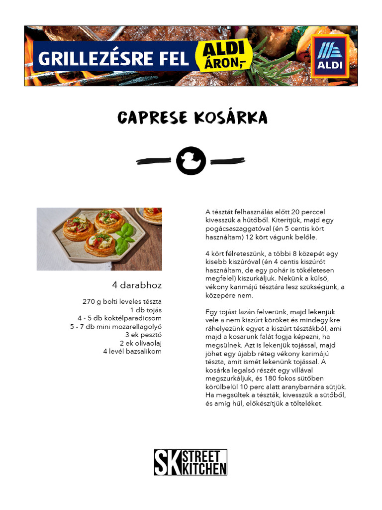 Caprese Kosarka | PDF