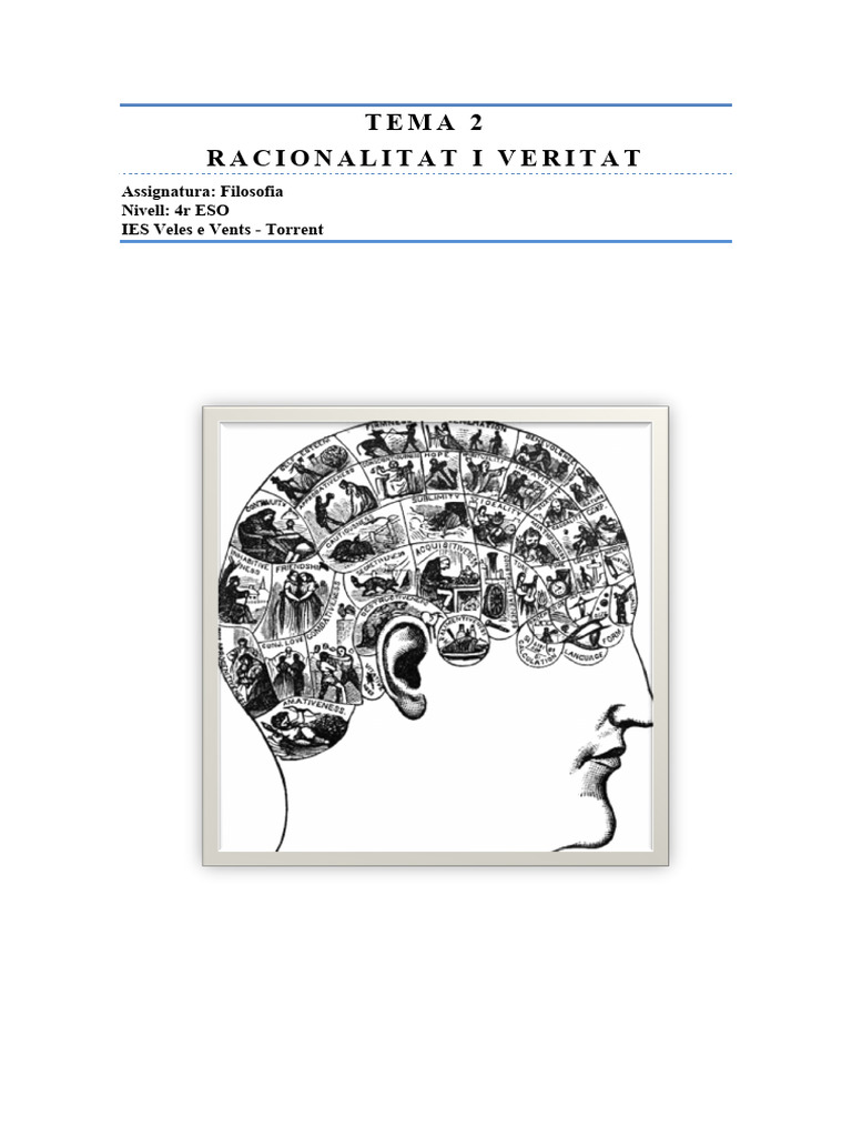 TEMA 2-Racionalitat I Veritat | PDF