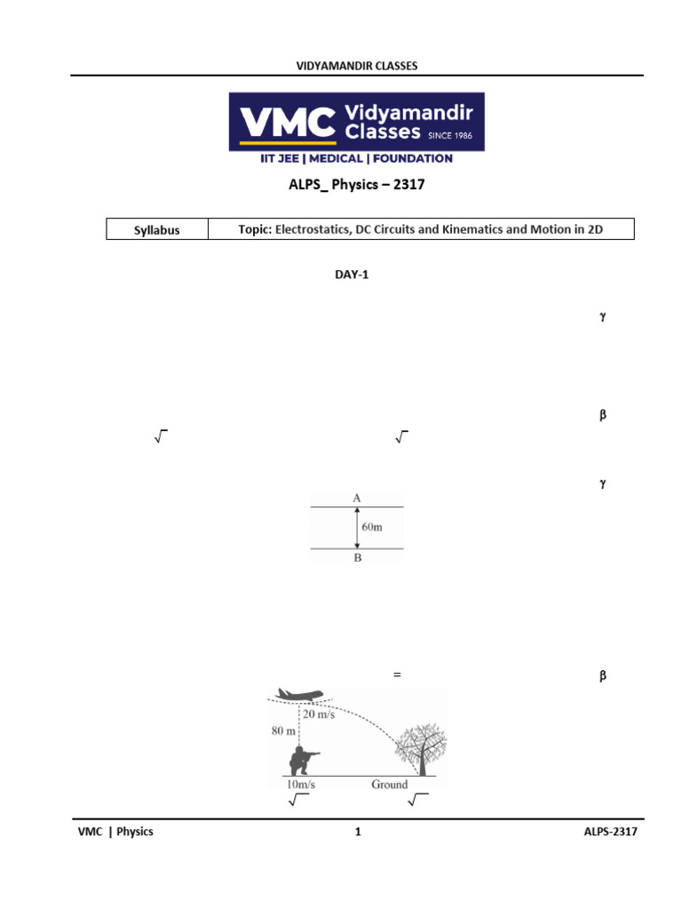 ALPS 2317 Physics Assignment Paper | PDF | Force | Acceleration