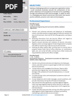 Application CV for wfp | PDF