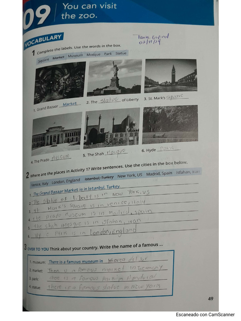 Workbook Units 9and10. | PDF