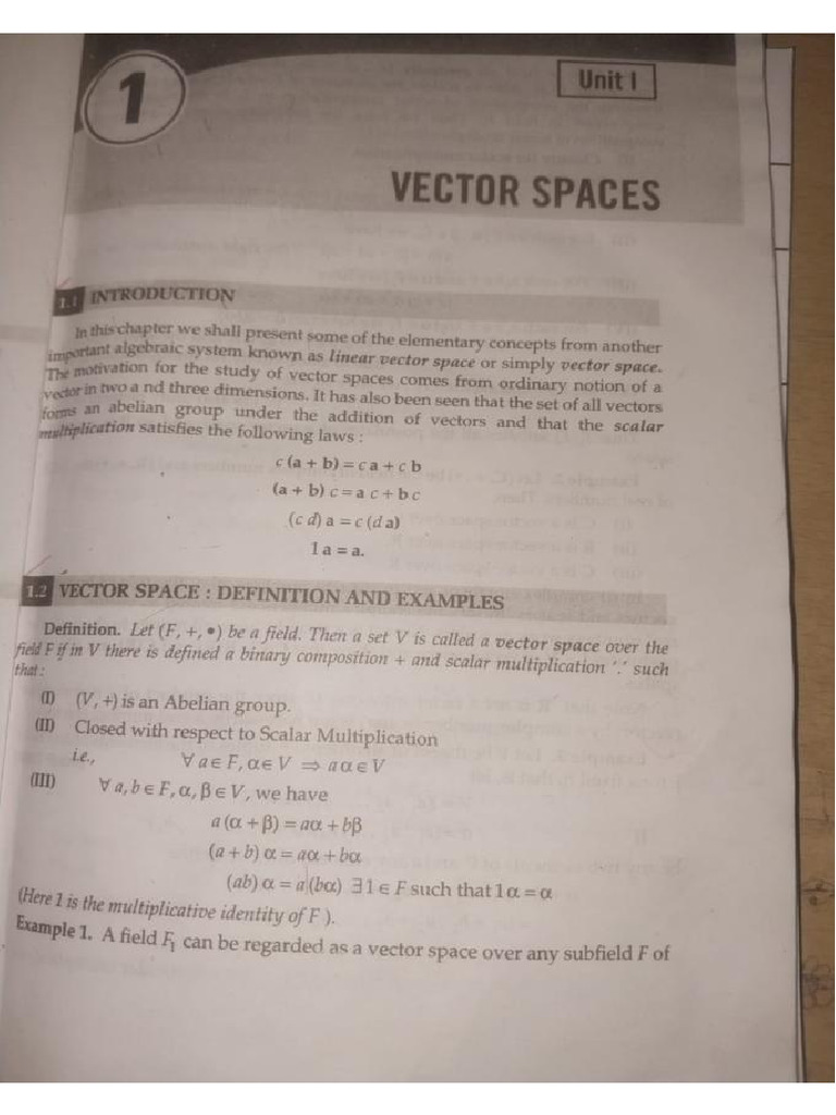 MATHS Vector Algebra | PDF