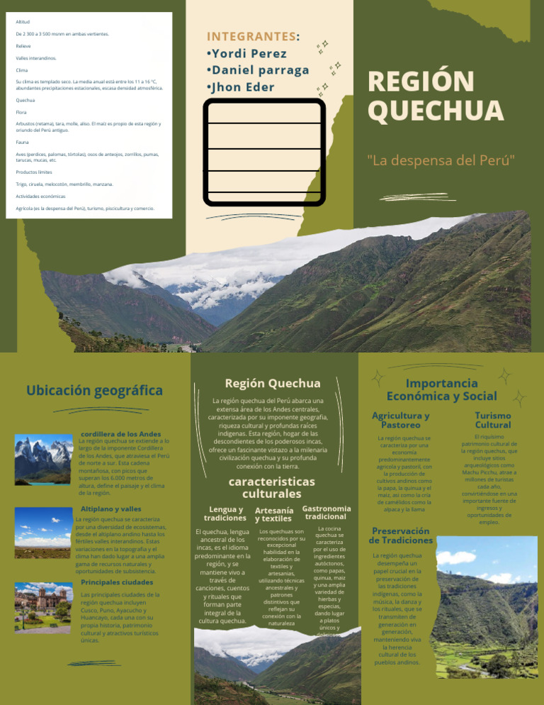 Región Quechua - 20241105 - 181041 - 0000 | PDF | Andes | Perú
