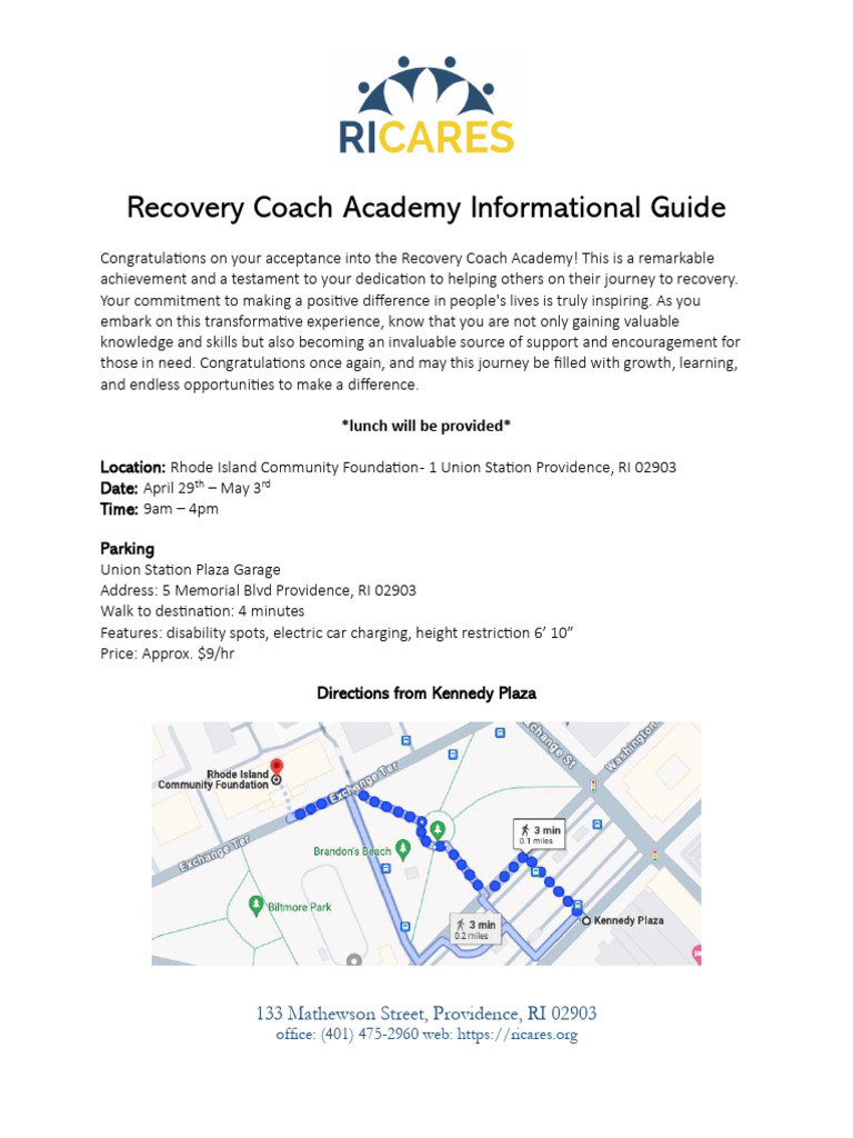 Recovery Coach Academy Guide | PDF | Social Science | Wellness