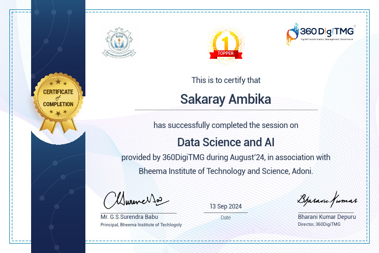 AL and ML Certificate | PDF