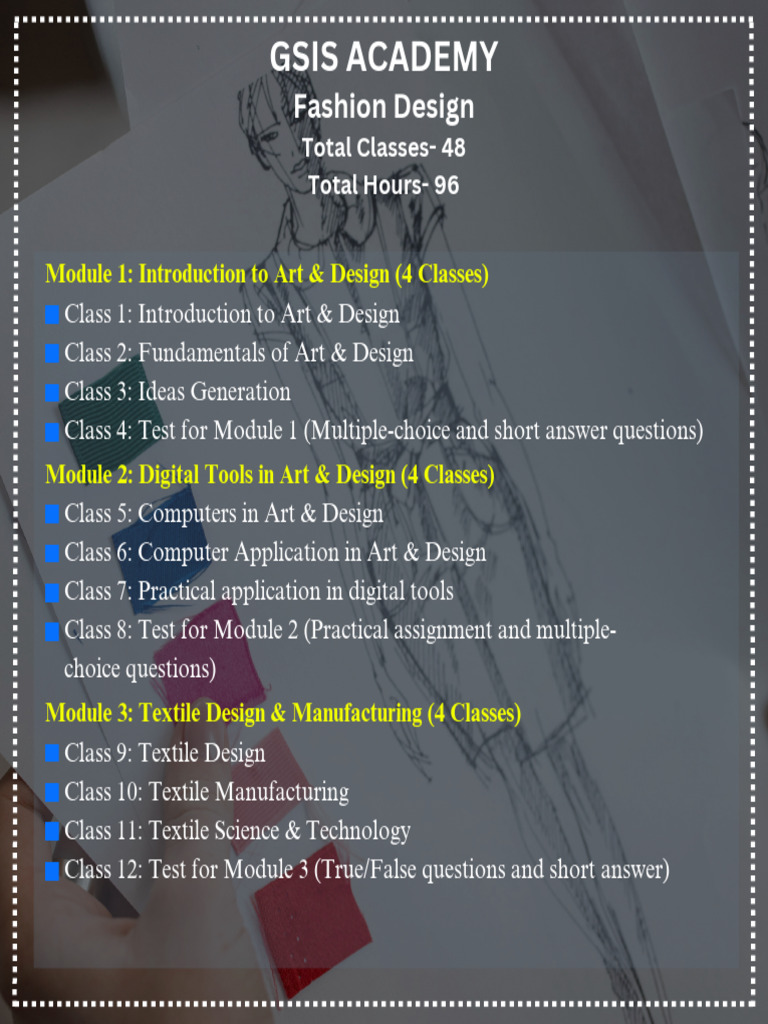 fashion Design (1) (1) | PDF | Fashion | Textiles