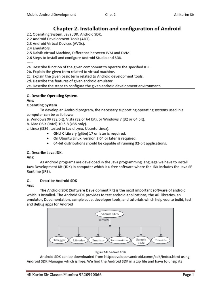 Android Dev Setup Guide | PDF | Android (Operating System) | Java ...