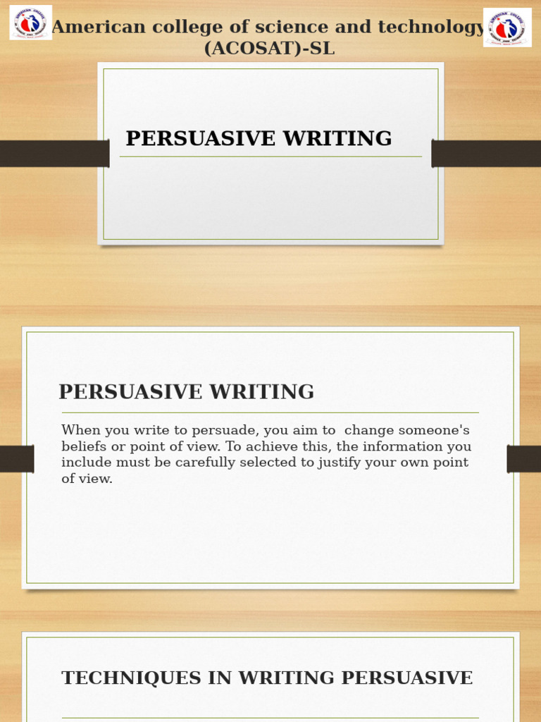 Persuasive Writing | PDF | Technology & Engineering