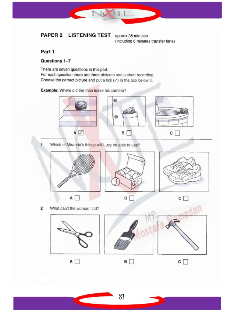 Listening Y8 2025 SHRK | PDF