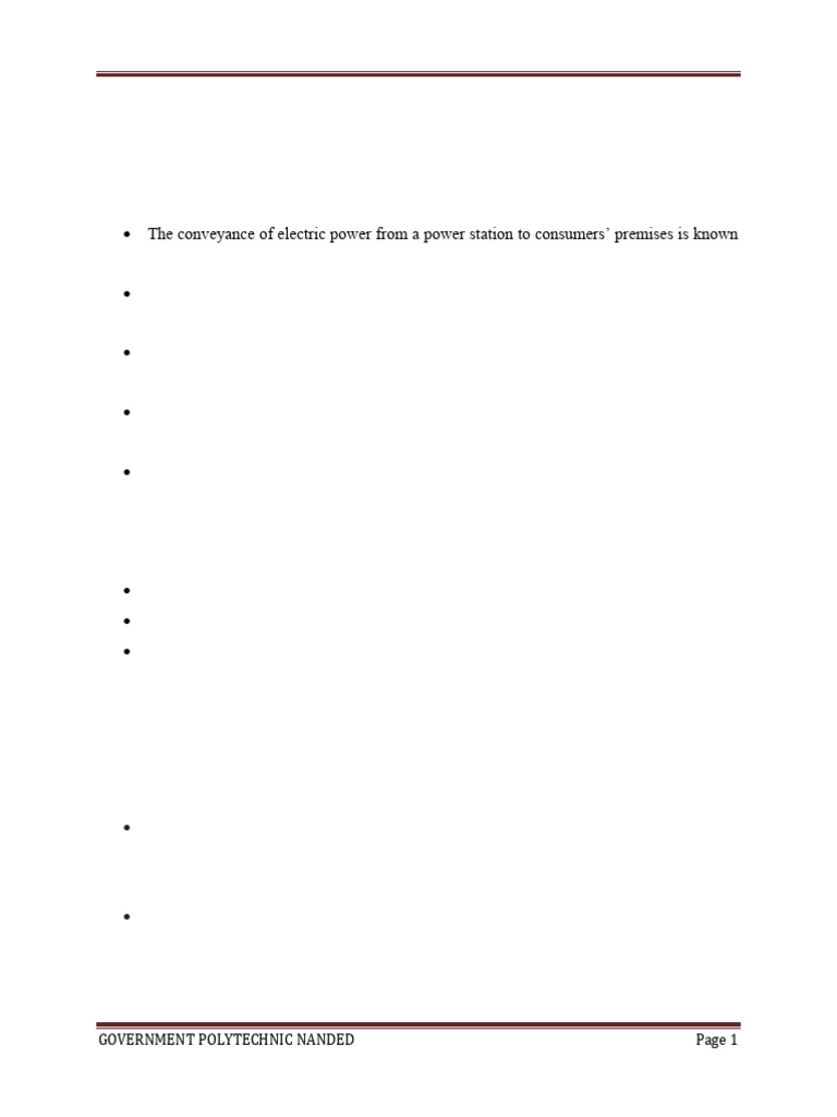 EPT. 1 | PDF | Electric Power Transmission | Electric Power Distribution