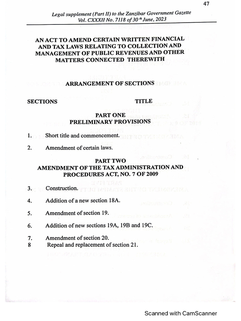 Finance Act English | PDF