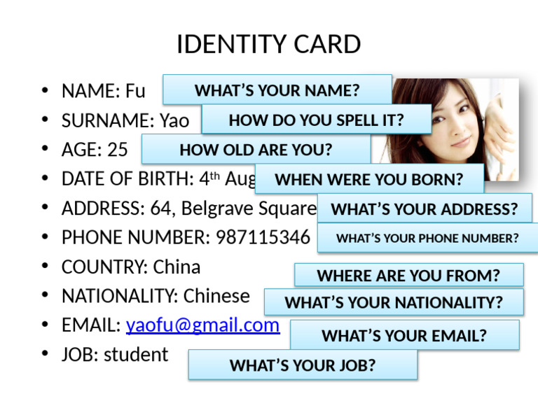 Identity Card | PDF