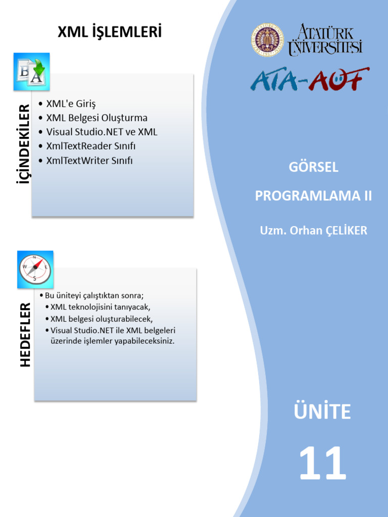 Ünite - 11 XML Işlemleri | PDF