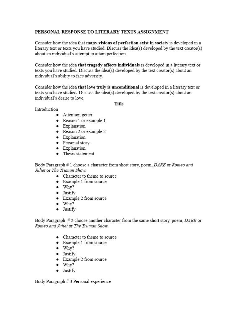 Personal Response Selection Pdf