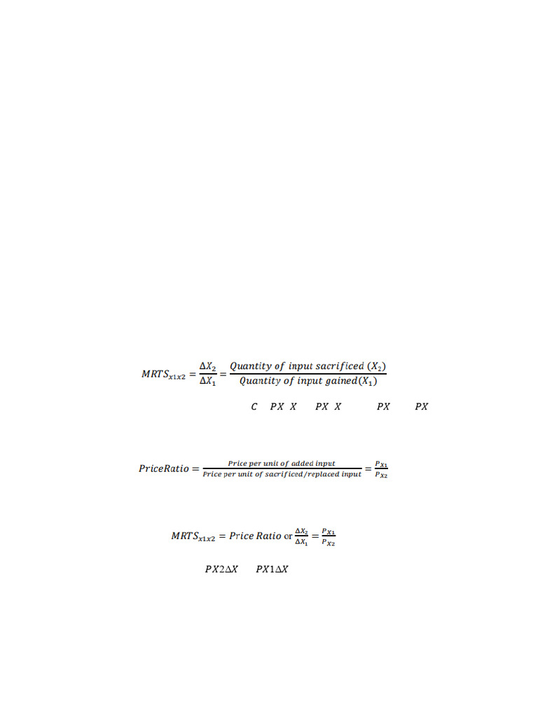 Least Cost Combination Of Inputs Pdf Finance And Money Management Science And Mathematics