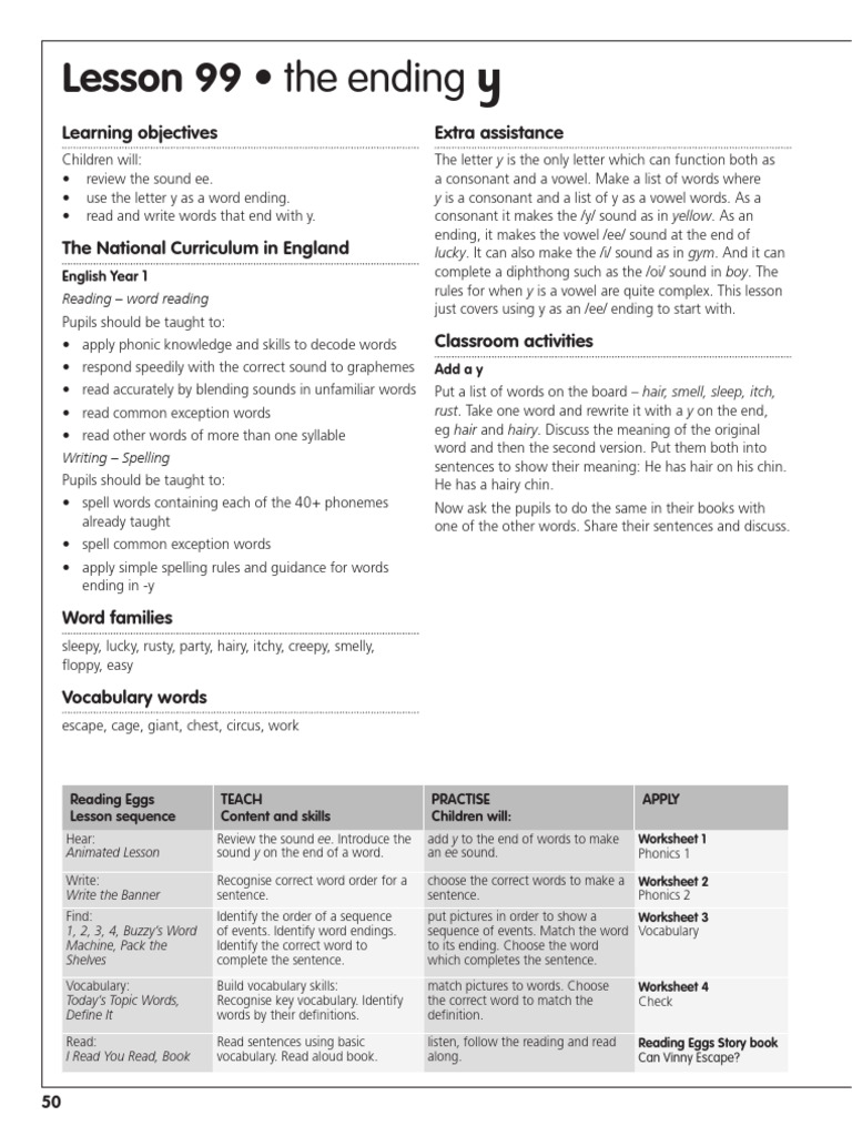 Lesson_99_UK | PDF | Consonant | Phonics