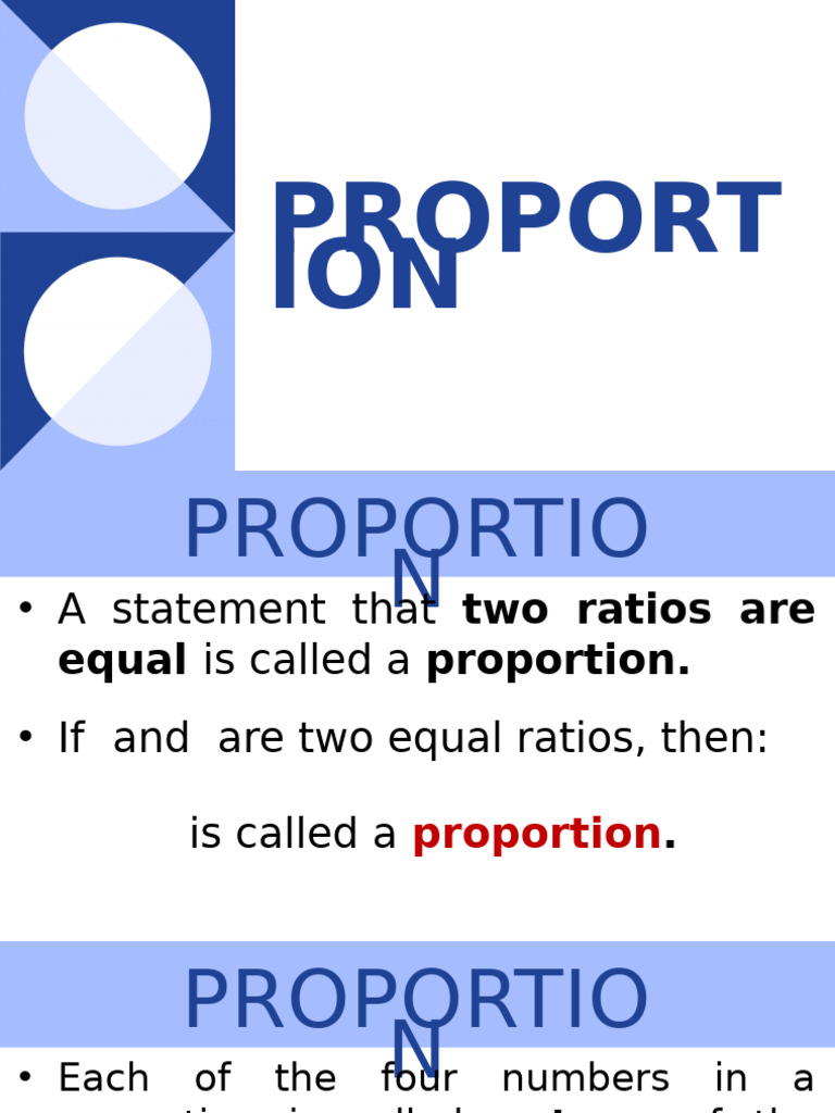 Proportion | PDF | Mathematical Objects | Mathematics