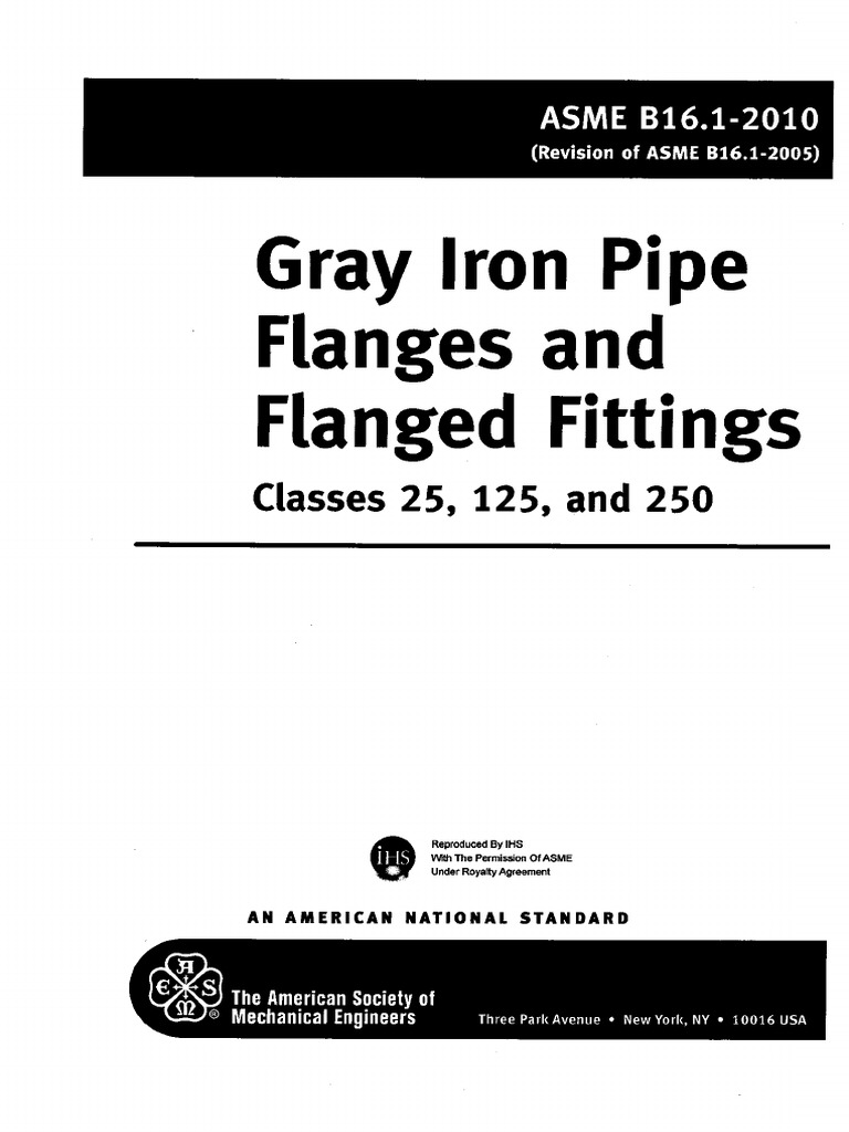 Asme B16.1 | PDF