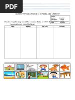 Performance Tasks Quarter 2 | PDF