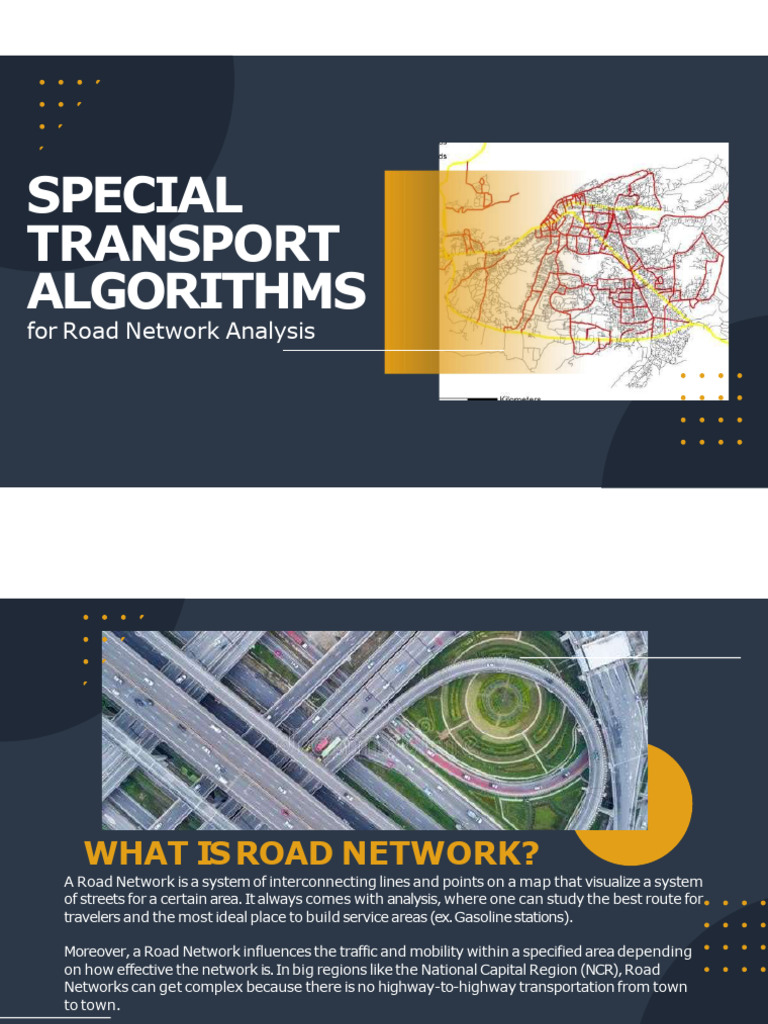 Special Algorithms for Road Network Analysis | PDF | Road | Geographic ...