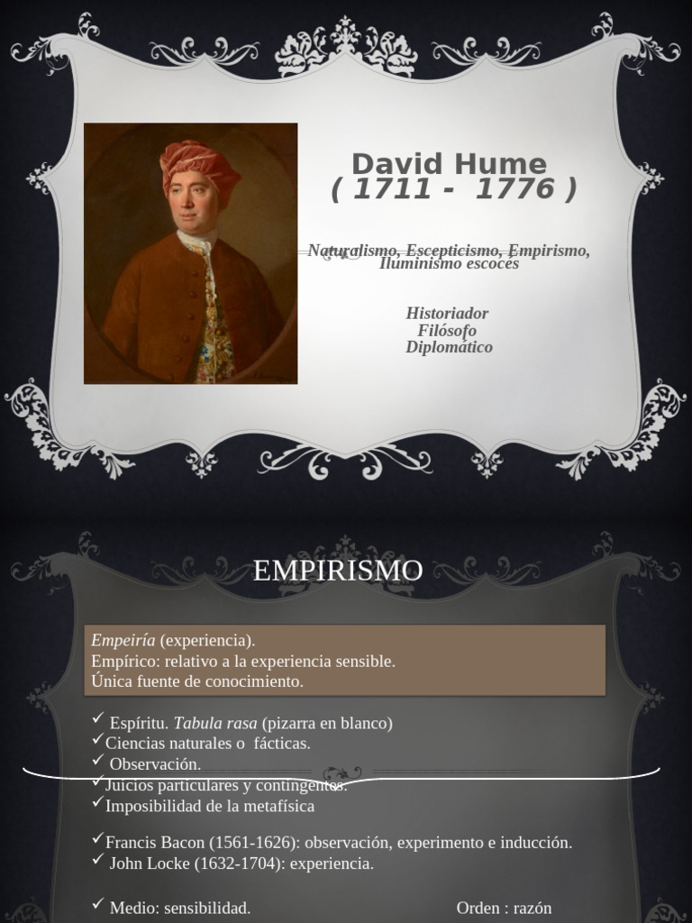 David Hume | PDF | Experiencia | Causalidad