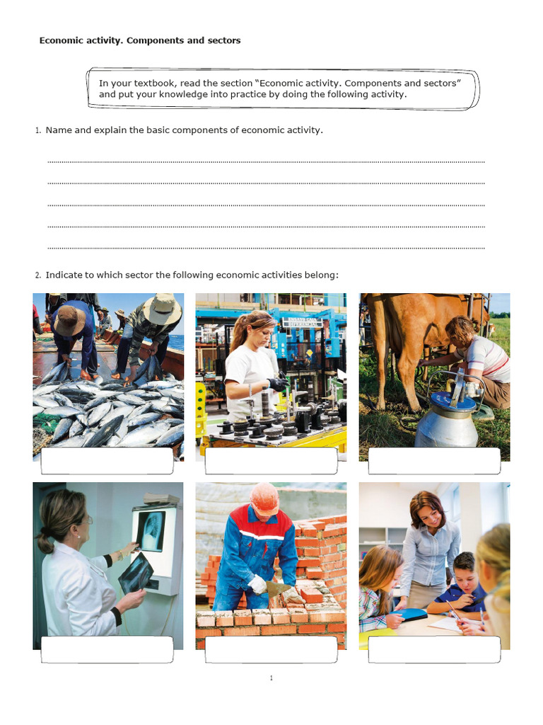 Economic Activity: Components & Sectors | PDF | Finance & Money Management