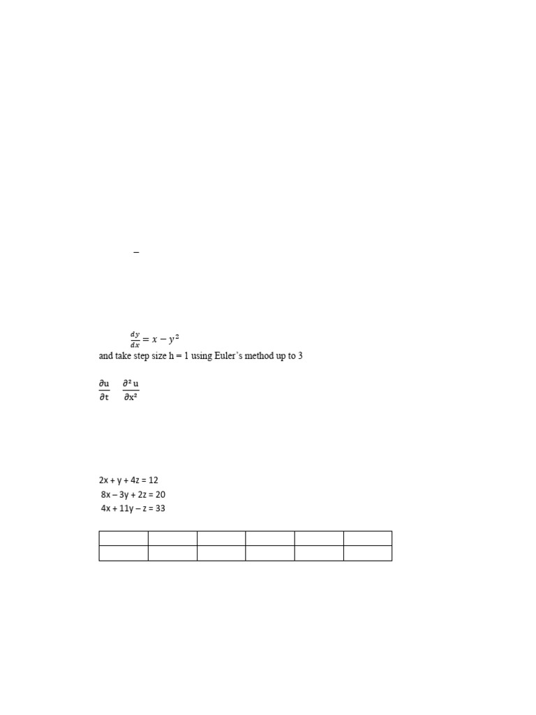 Computational Methods Exam Questions | PDF | Applied Mathematics ...