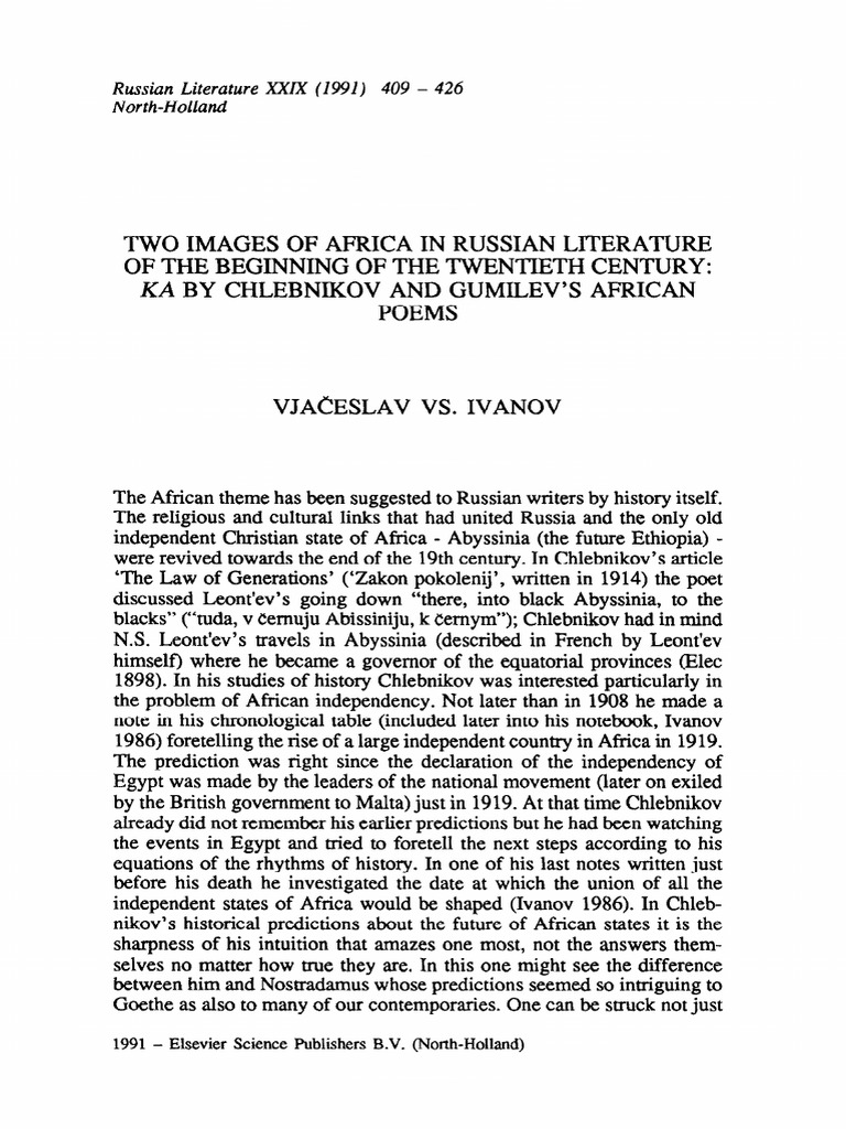 Khlebnikov African Poems | PDF | Ancient Egypt | Poetry