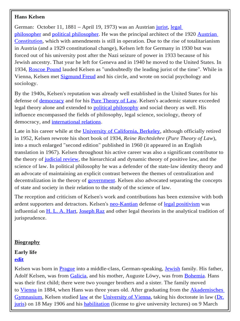 Hans Kelsen | PDF | Jurisprudence | Justice